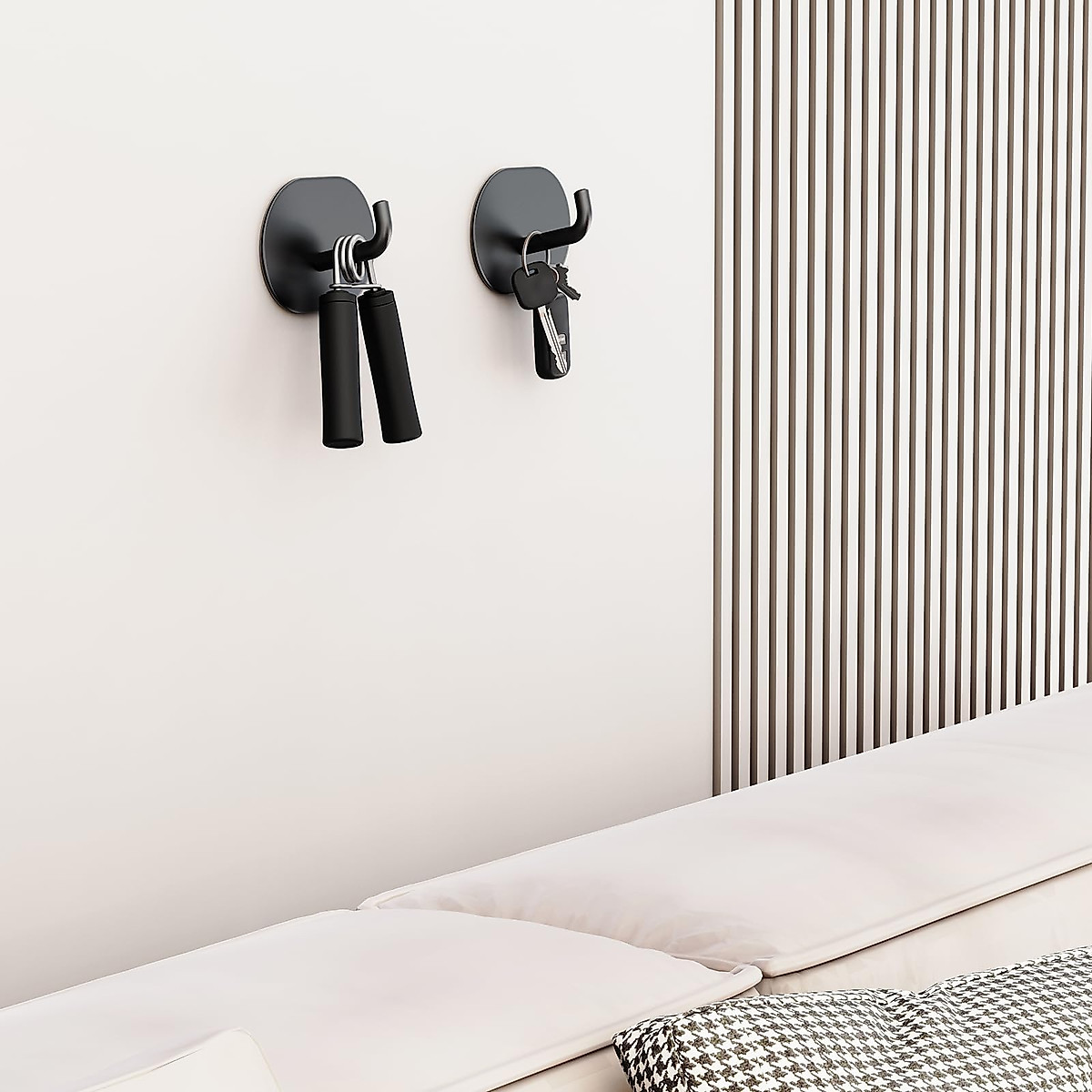 ZAVNZELF Adhesive Hooks-4 Pack, Towel Hooks, 304 Stainless Steel, Oval Wall Hooks for Shower, Robe, Coat, Hat, Key, Clothes,…