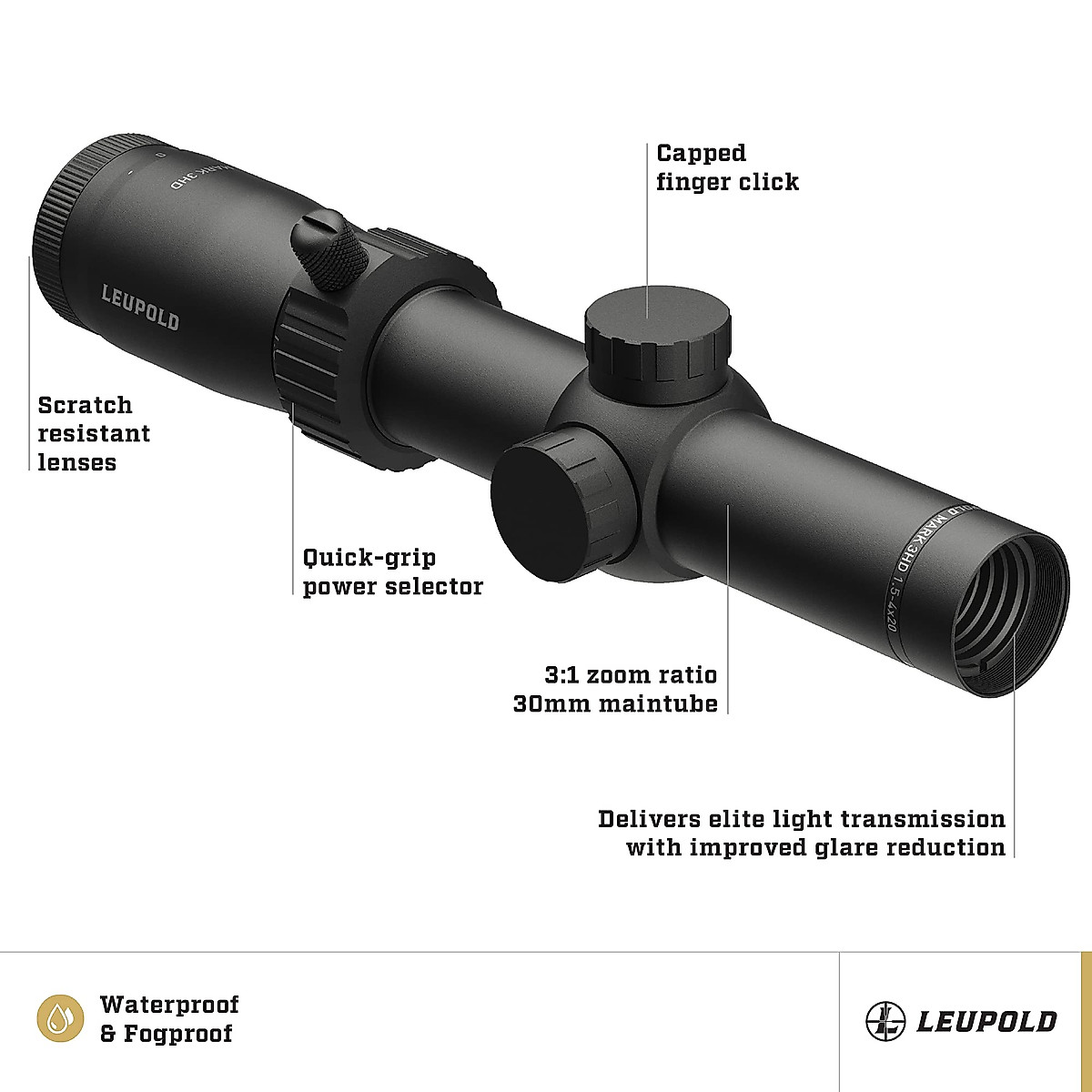Leupold Mark 3HD 1.5-4x20mm Riflescope