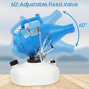 Electric Fogger Machine, Portable Handheld ULV Fogger Sprayer Mist Cold Spraying Atomizer for Home School Yard Outdoors (US Plug 110V)