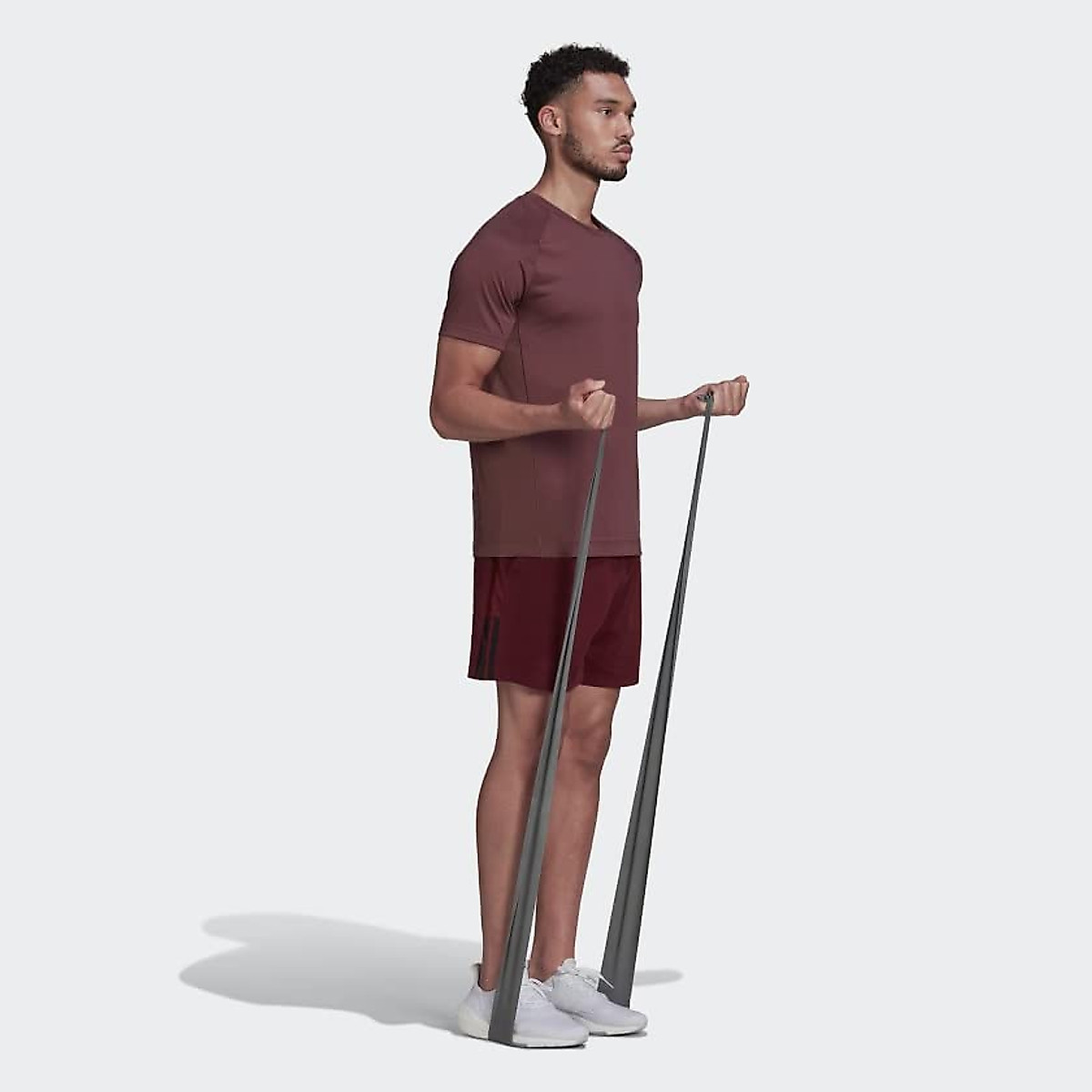 adidas Men's Yoga Tee, Quiet Crimson, Medium