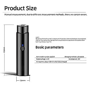 Mini Shaver Portable Electric Shaver, Electric Razor for Men, USB Rechargeable Shaver Easy One-Button Use for Home,Car,Travel