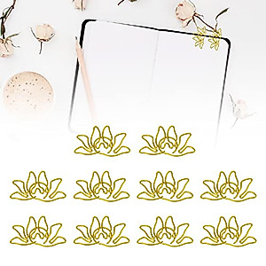 Shaped Paper Clips, 100 Pcs Office Clips Light Portable for Document