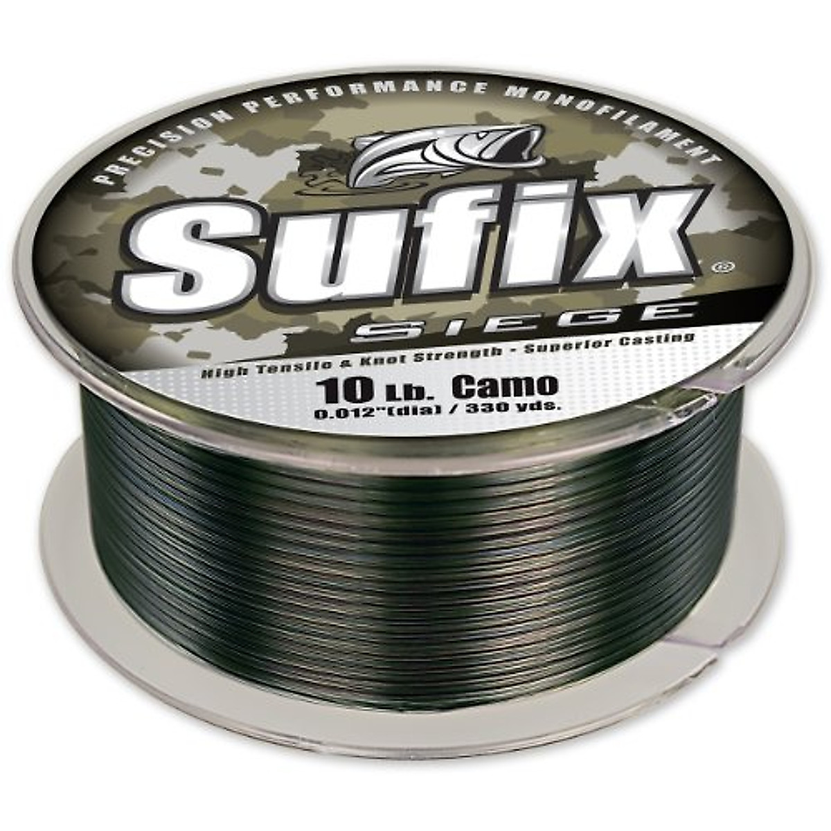 Sufix Siege 330-Yards Spool Size Fishing Line (Camo, 10-Pound)