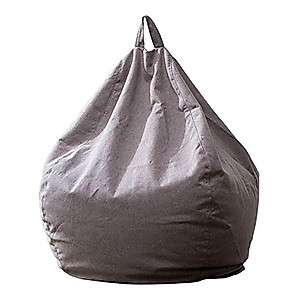 UXZDX Lazy Sofa, Super Large Bean Bag Sofa Chair Cover Lounger Seat Living Room Furniture Beanbag Bed Pouf,63cmx81.5cm Gray