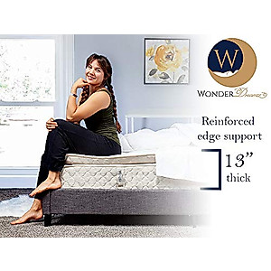 NBD Corp Serene Series 14” Dual-Firmness Hybrid Mattress by WonderDreamz with Luxury Memory Foam Pillow Top & Individually Encased Pocket Springs. CertiPur-US Certified w/Sleep Trial (Twin_XL)