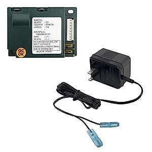 Durablow Fireplace Electronic IPI Pilot Ignition Control Module Replacement for Dexen 593-592, GM-6KA, Hearth Home Technologies HHT 350-M Bundle with A/C Wall Adaptor