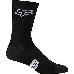Fox Racing mens 6" Ranger Socks, Black, Large-X-Large US