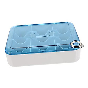 Cabilock Bra Organizer for Drawer Socks Storage Box Plastic Compartment Box Triple Sock Storage Bin