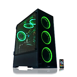 Alarco Gaming PC Desktop Computer Intel 3.70GHz,16GB Ram,512 GB SSD,Windows 11 pro,WiFi Ready,Video Card RX 580 8GB, 6 RGB Fans with Remote