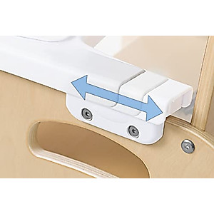 Foundations Easy Serve Low Wood Feeding Chair with Removable Tray and 3-Point Harness (7 Inch Seat Height)