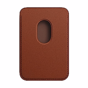 Apple Leather Wallet with MagSafe (for iPhone) - Now with Find My Support - Umber ​​​​​​​