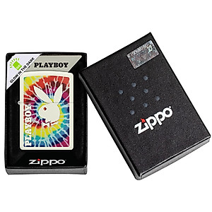 Zippo Playboy Tie-Dye Glow in The Dark Pocket Lighter