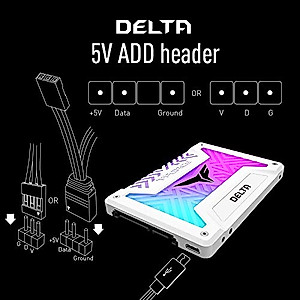 TEAMGROUP T-Force Delta RGB SSD Lite (Dramless) 1TB with 3D NAND 2.5 Inch SATA III Internal Solid State Drive (R/W Speed up to 550/500 MB/s) Black - T253TR001T3C323