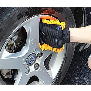 SCRUBIT Car Wash Mitt Car Scrubber - 2 Pack – Scratch-Free Car Sponges for Washing, Dual Sided Wash Mitts for Car Washing - Premium Car Wash Sponge for Cars, Trucks, and Boats
