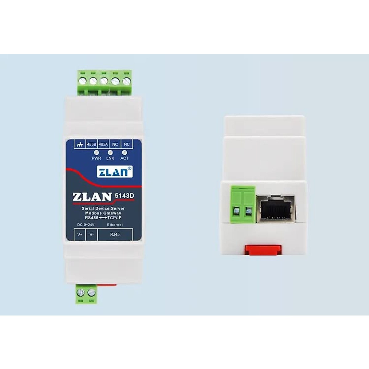 RS485 to TCP/IP Modbus TCP RTU Din Rail Mounted Serial Device Server