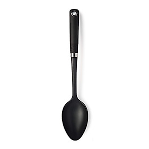 Cooking Light Spoon, Non-Stick Cookware Heat Resistant Kitchen Gadget, Dishwasher Safe Serving, Black