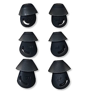 Miayaya Ear Buds Tips Spare Kit Compatible for Plantronics Voyager 6200 UC Bluetooth Headset Earphones Silicone Eartips Replacement Eargel Earbuds Gels Small Medium Large Size Durable 3 Pairs