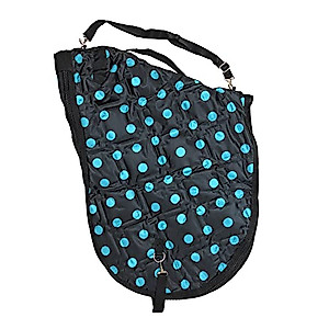 AJ Tack Wholesale English Padded Saddle Carrier Turquoise