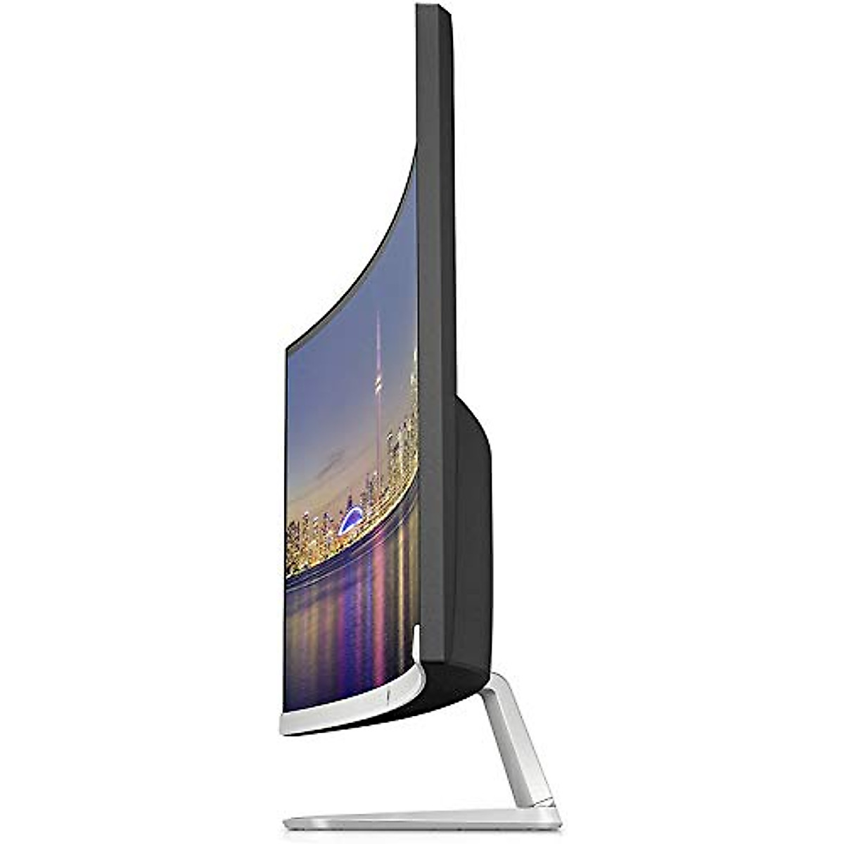 HP 34f 34” Curved Monitor with AMD FreeSync Technology | Ultra-Wide Quad HD Resolution (3440 × 1440p), IPS Display, and 3-Sided Low Bezel, 1-Yr Warranty (6JM50AA)