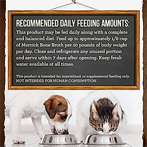 Merrick Grain Free Beef Bone Broth, Dog Food Topper - 16 oz. Pouch