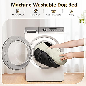 FURTIME Dog Beds for Medium Dogs, Medium Dog Bed 20''x16'' Soft and Comfy Washable Dog Bed, Warming Dog Beds & Furniture Calming Dog Bed Breathable Pet Bed Deluxe Dog Beds with Non-Slip Bottom