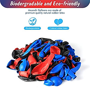 steliu Spiderman Balloons Arch Garland Kit, 109 Pieces Superhero Latex Balloons for Baby Shower Wedding Birthday Graduation Anniversary Party Background Decorations (black)