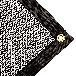 Be Cool Solutions 50% Black Outdoor Sun Shade Canopy: UV Protection Shade Cloth| Lightweight, Easy Setup Mesh Canopy Cover with Grommets| Sturdy, Durable Shade Fabric for Garden, Patio & Porch 12'x16'