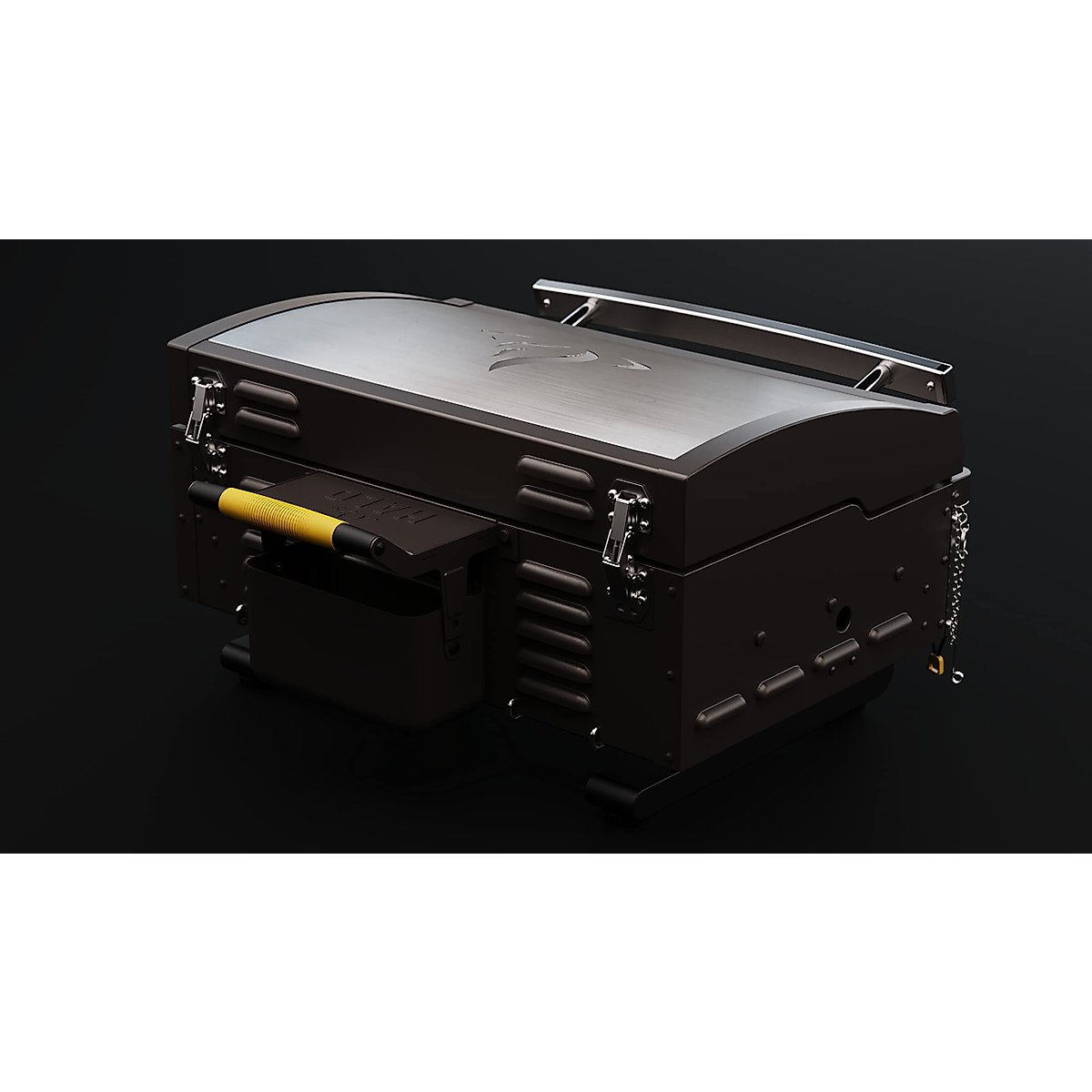 HALO Elite Griddle Propane Gas, 20.7''×13.2''(273sq.in) Cooking Surface with Wind Proof Design and Dual Burner, XL Rear Grease Container, a Bubble Leveler (1 Burner)