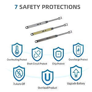 4 Pack Candle Lighter,Arc Lighter with USB Charging,Flameless Windproof,LED Battery Display,Safety Switch,Rotate 360 Degrees,for Aromatherapy,Candles,BBQ,Camping.(Red&Black&Pink&Silver)