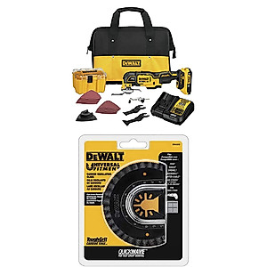 DEWALT 20V MAX XR Oscillating Multi-Tool Kit with Grout Removal Blade (DCS356D1)