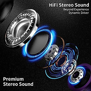 3.5mm Jack Earbuds Dazzle Magnetic Wired Earphone for Moto G Stylus Pure Power in-Ear Headphone Noise Canceling HiFi Stereo Corded Headset for Samsung Galaxy A14 A13 A03 Core A03s S10 S10e PurpleBlue
