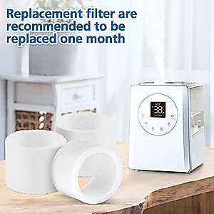 ShufudeJa 30 Pack Humidifier Replacement Filter Compatible with LEVOIT Dual150, Dual200S, Classic300(S), LV600S Series Humidifiers, Sponge Filter Humidifier Replacement Part