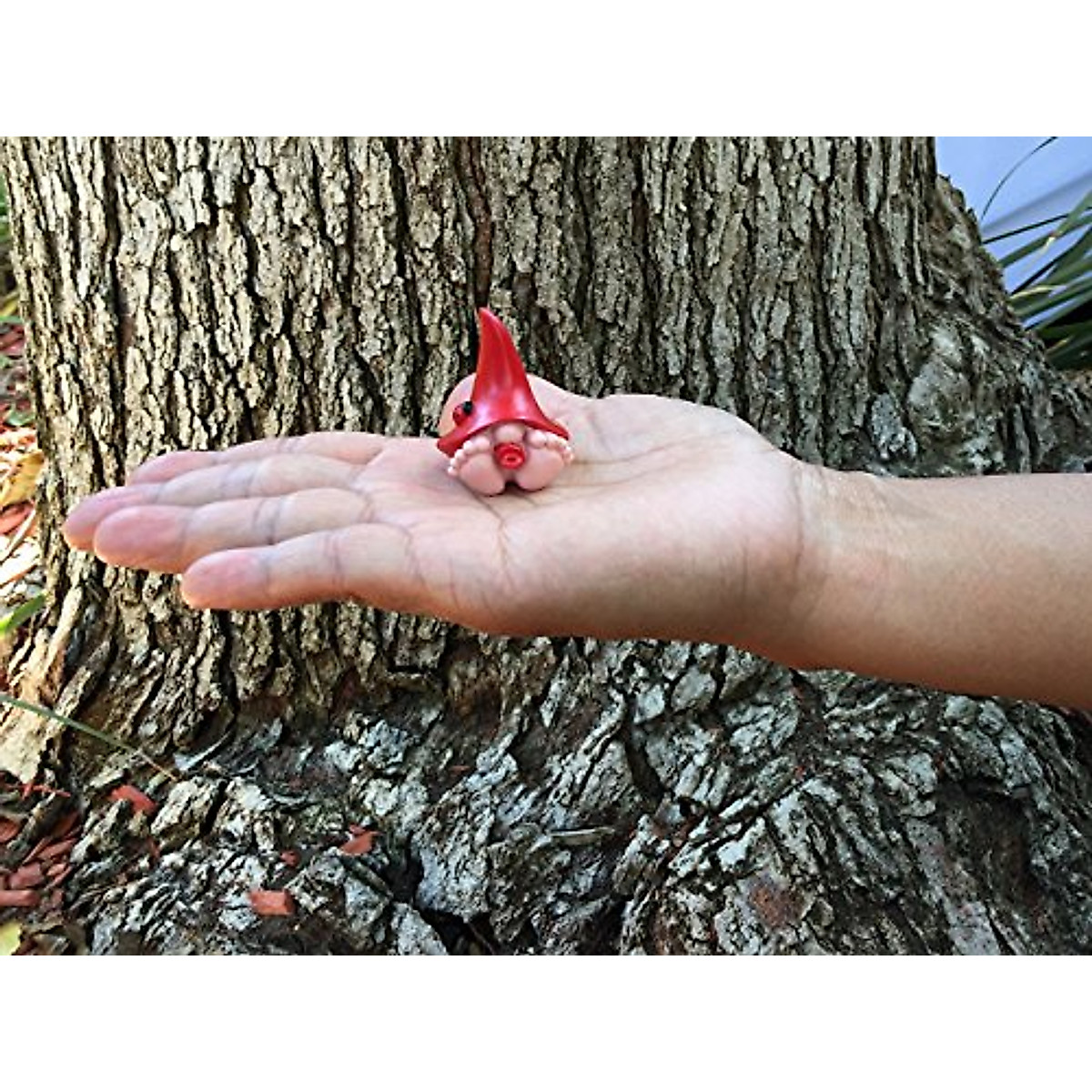 Miniature Baby Gnome “Toby” – The Baby Gnome with The Polka Dot Blue Hat for The Fairy Garden