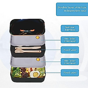 Future Astronauts Adult Lunch Box, Bento Box, With Cutlery Set Of 3, 2 Compartments, Rectangular, Lunch Box For Adults
