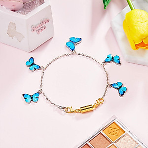 30 Piece Gold and Silver Necklace Clasps Magnetic Jewelry Locking Clasps and Closures Bracelet Lobster Clasp Connector for DIY Necklace Bracelet Jewelry Crafts Making Supplies