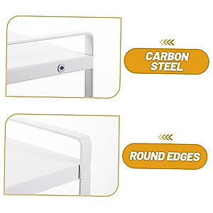 Zerodeko Cabinet Layered Rack Cabinet Storage Rack Kitchen Desktop Rack under The Sink Cabinet Seasoning Rack (single Layer White Sundries Shelf Kitchen Rack Multi-purpose Shelf White Food