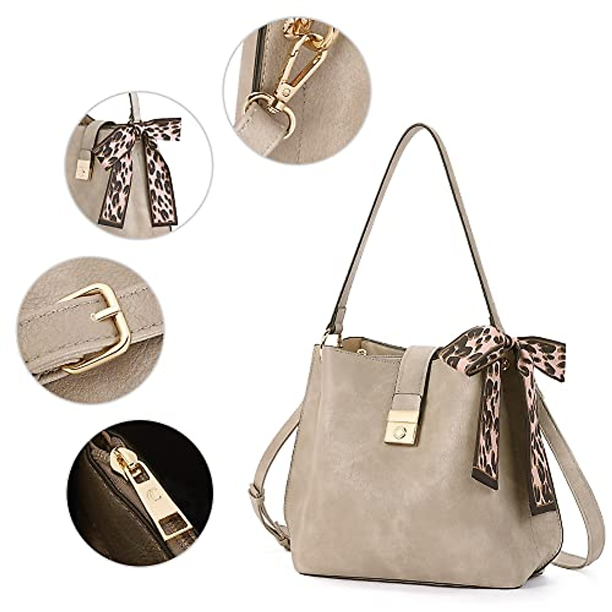 CLUCI Vegan Leather Women's Crossbody Handbags Fashion Shoulder Bag Purses For Women with Adjustable Strap