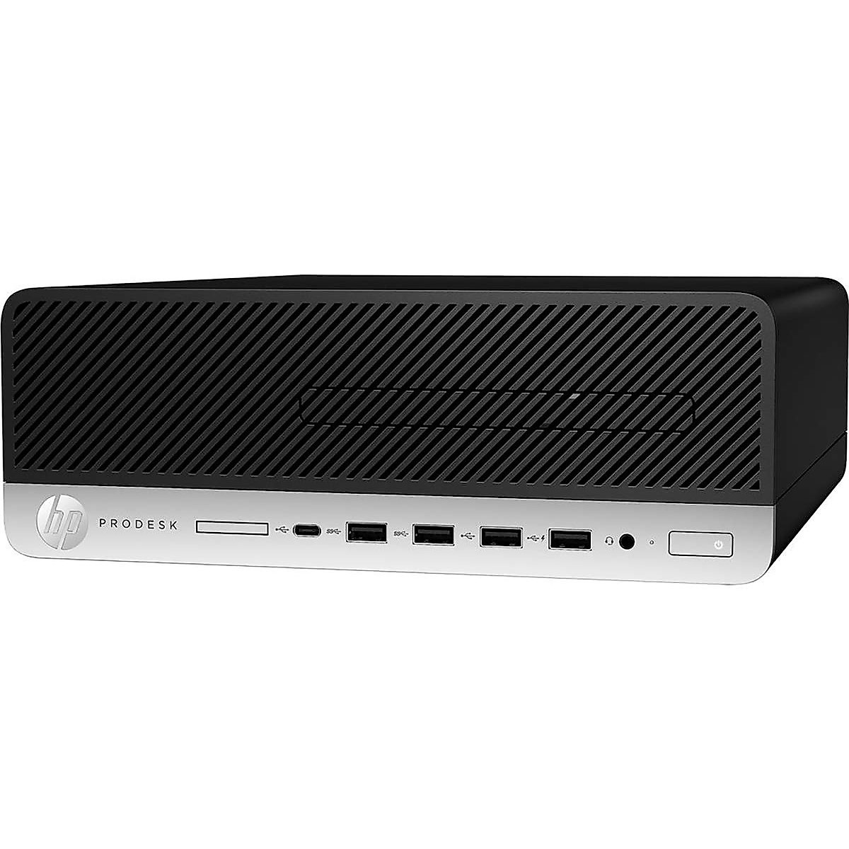 HP ProDesk 600 G5 SFF PC Bundle with Keyboard and Intel i7-9700, 8GB DDR4 RAM, 1TB SATA HDD, Intel UHD Graphics 630, Windows 10 Pro