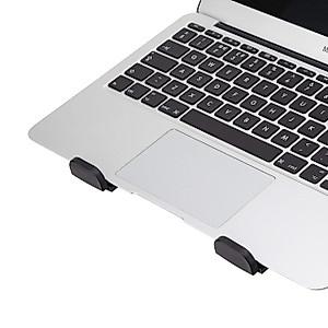 Saintfield Studios - Universal Dual Laptop Stand with Adjustable Height - Double DJ Laptop Holder, Ideal for 2 Devices - Complete with Cable Organizer Pouch