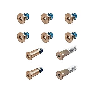 ChenGong - Gold Screws 10-Piece 1 Set Bottom Case Screws Pentalobe P5 Replacement Compatible with 13" A1932 A2179 A2337 2018 2019 2020 (Gold)