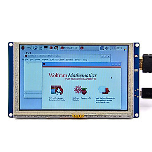GeeekPi 5 inch HDMI Monitor LCD Resistive Touch Screen 800x480 LCD Display USB Interface for Raspberry Pi 4 Model B, Pi 3/2 Model B/B+ & Banana Pi (Plug and Play Free Driver)