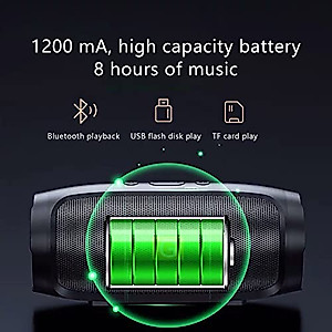 Qiopertar Portable Speaker, Wireless Bluetooth Speaker, Wireless Handheld Bluetooth Speaker, Dual Speaker, Outdoor Portable Subwoofer, Home Radio, Mini Sound System