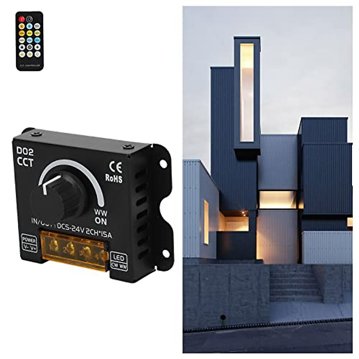 LED Dimmer, DC 5V24V LED Light Dimmer 2 Channel For Home For Bar