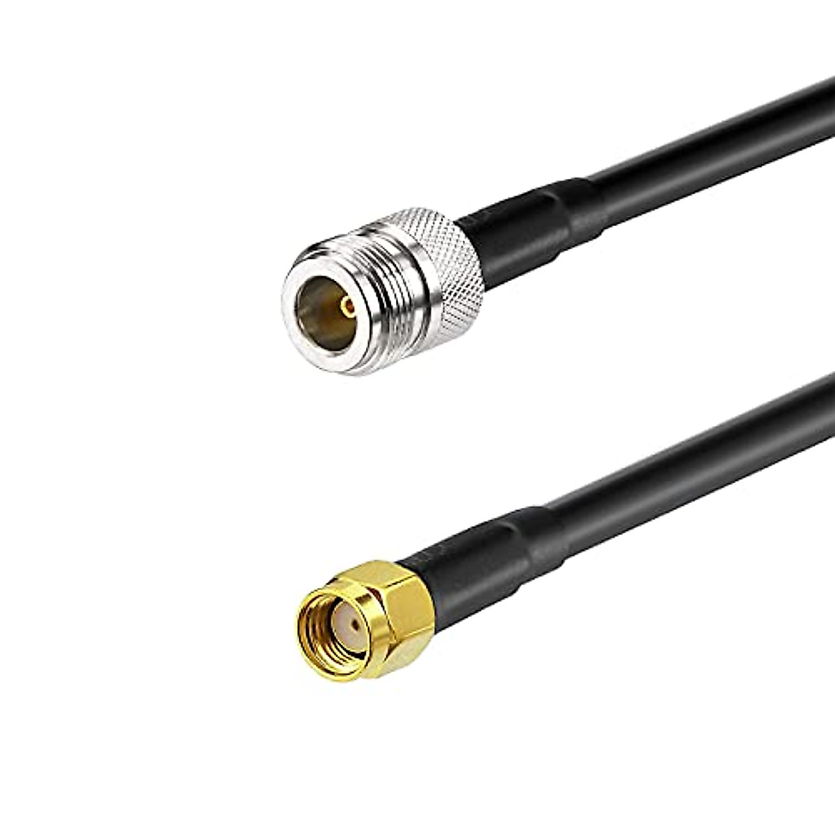 eifagur N Type Female to SMA/RP-SMA Male 20ft RG58 Low Loss Cable Compatible with WiFi 4G LTE Wireless Router Gateway Cellular RTL SDR USB ADS-B Receiver Radio Transmitters LoRa Helium Miner Antenna