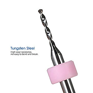 10pcs Tungsten Carbide Micro Drill Bits Set Engraving Tools for PCB Circuit Board 1.1mm-2.0mm