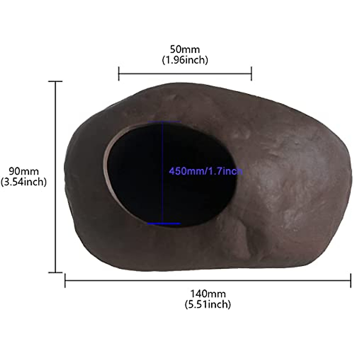 Mairuker Ceramic Fish Tank Decorations,Betta Cave Rock,Shelters Small Hiding Cave for Fish Betta Shrimp Cichlid Bonsai Play