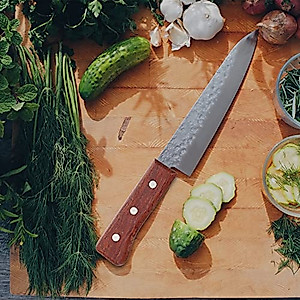 PacuM 2pcs Wood Knife Scales Kitchen Knife Handle Knife Repair Handle for Sashimi Natural Wood Handle Replacement (Color : Light Brown)