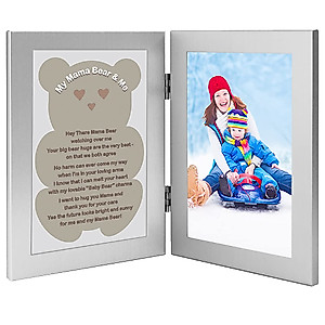 Poetry Gifts Mom or Grandma Birthday or Mother's Day Gift, Mama Bear and Me, Add 4x6 Inch Photo