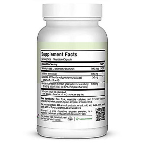 Maxi Health S&S - Selenium, Sulphur & Reishi Mushroom - Heart/Prostate Health - 60 Capsules - Kosher