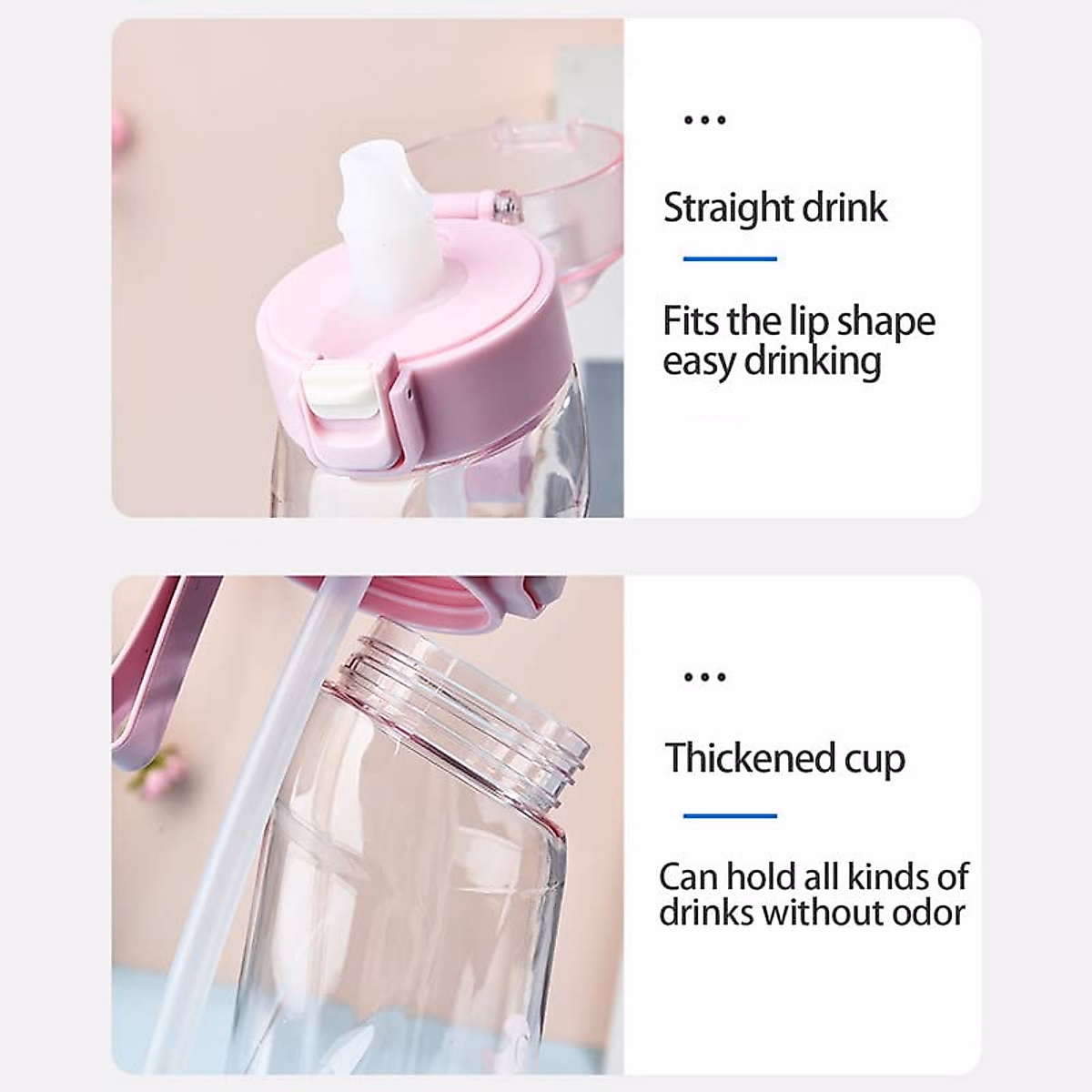 ZHSDHF Fruit Scent Air Water Bottle with 6 Radom Flavor Pods Upgrades Water Bottle Drinking Experience,Tritan,Sports Water Cup,BPA Free,Suitable for Outdoor Sports, Gifts From Friends, Birthday Gifts